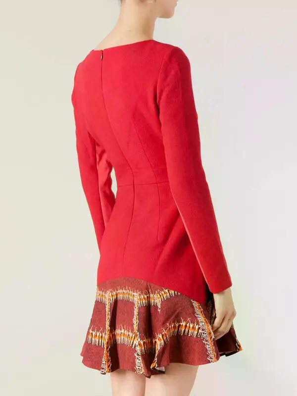 PETER PILOTTO Abstract Print Twisted Front Dress