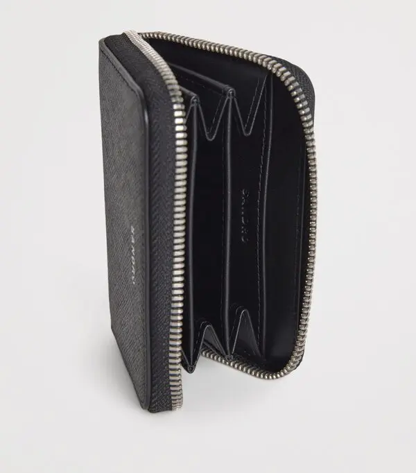 Sandro Grained Leather Zipped Wallet