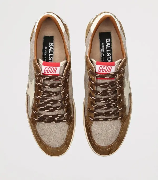 GOLDEN GOOSE Wool And Suede Ball Star Sneakers