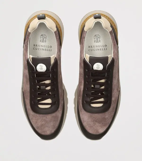 Brunello Cucinelli Leather And Suede Runner 2.0 Sneakers