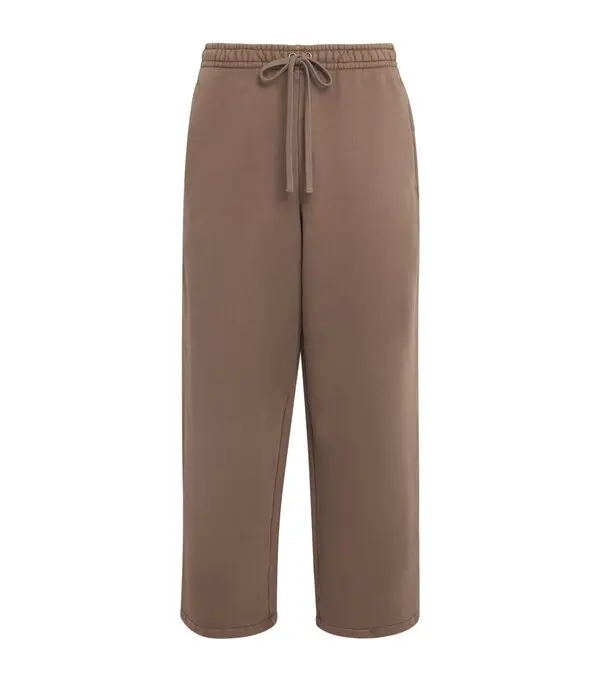 SKIMS Cotton Fleece Straight Sweatpants - Beige