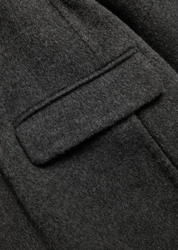 Vince Single-breasted Wool-blend Coat - Dark Grey
