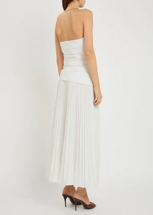 Simkhai Arie Draped Poplin Midi Dress