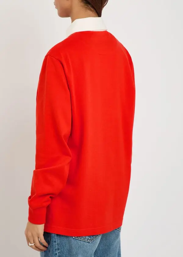 JW Anderson Super Speed Cotton Polo Shirt - Red