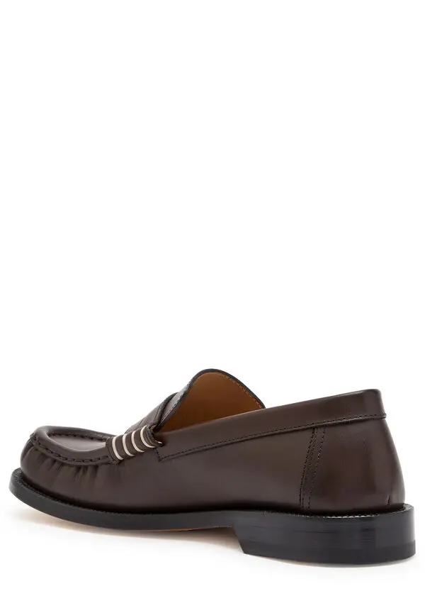 JW Anderson Leather Loafers - Brown