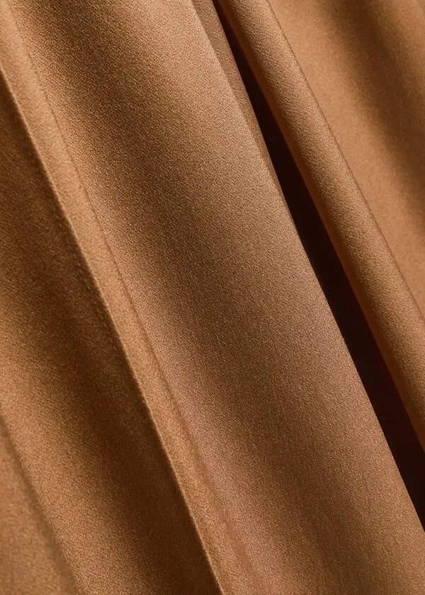 Simkhai Kyra Pintuck Wide-leg Trousers - Brown