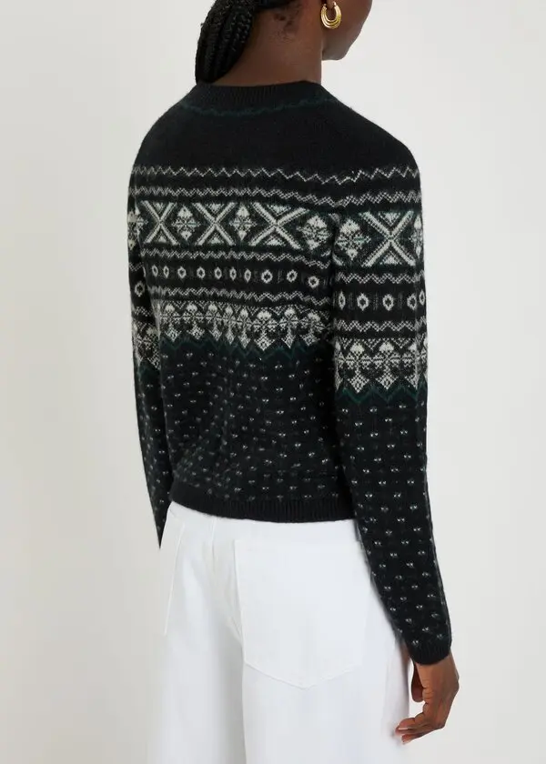 Vince Boiled Fair Isle Cashmere Jumper