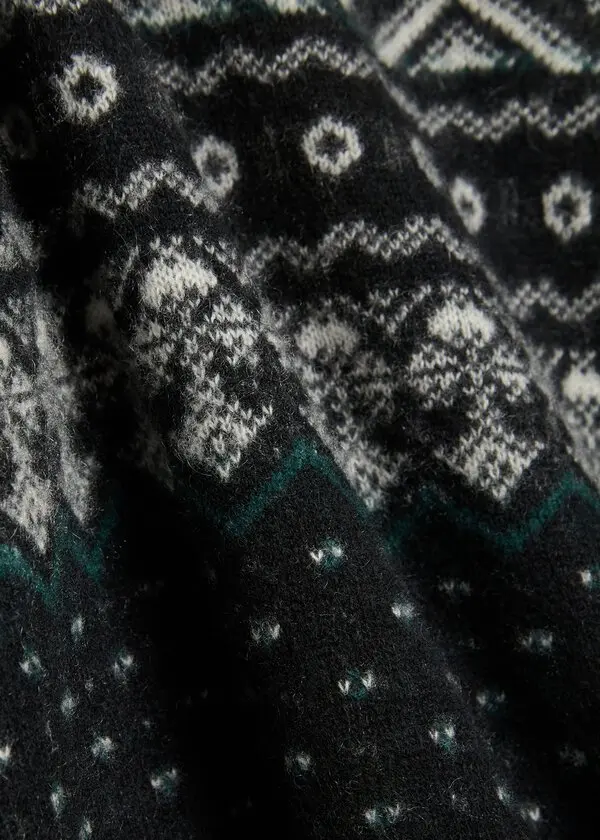 Vince Boiled Fair Isle Cashmere Jumper