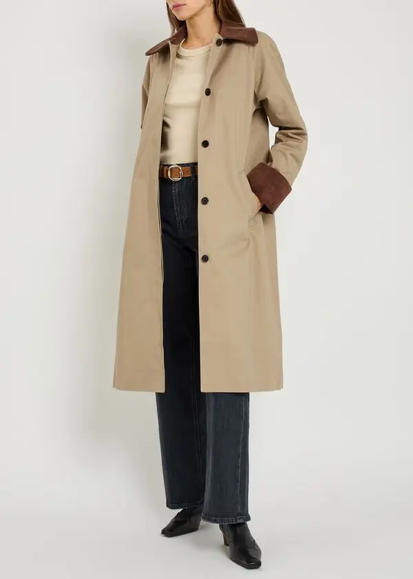 Rails Levy Stretch-cotton Poplin Coat - Khaki