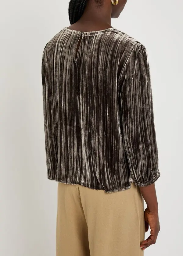 Eileen Fisher Textured Velvet Blouse