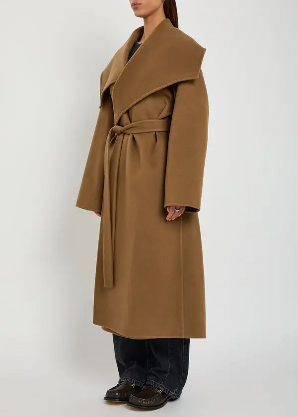 JW Anderson Belted Wool And Cashmere-blend Trench Coat
