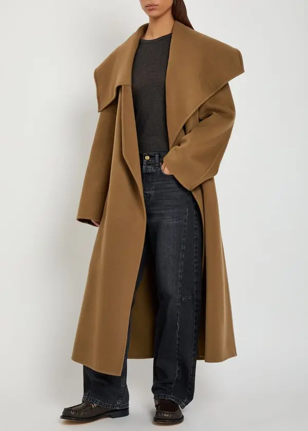 JW Anderson Belted Wool And Cashmere-blend Trench Coat