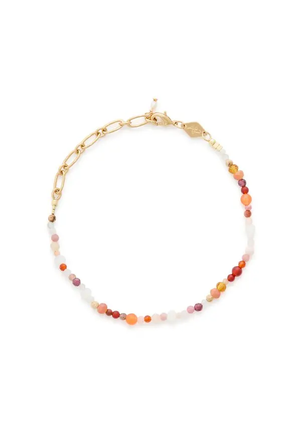 Anni Lu Flamingo Beaded Bracelet - Gold