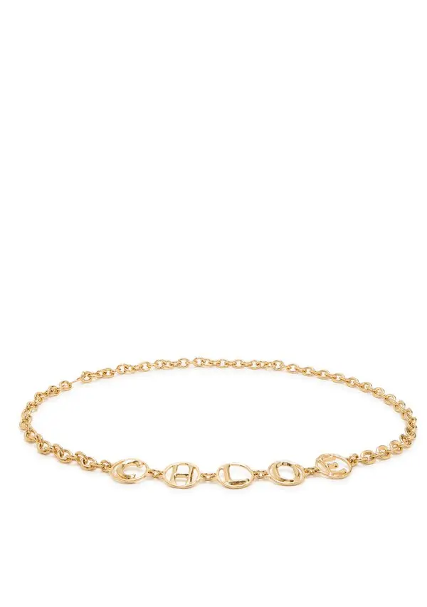 Chloé Script Chain Belt - Gold