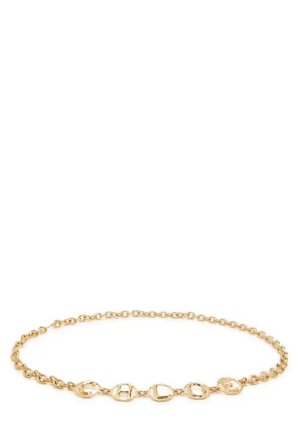 Chloé Script Chain Belt - Gold