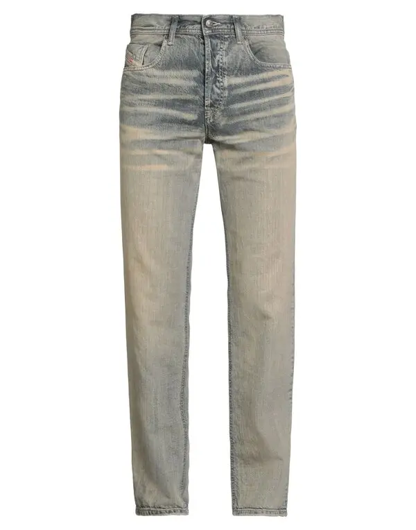 DIESEL® Cotton Denim Tapered Jeans - Blue