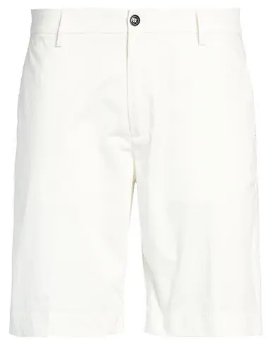 LIU •JO MAN Cotton And Elastane Poplin Shorts - White