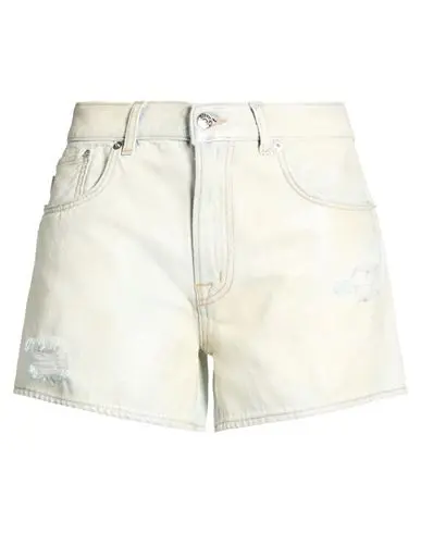 + PEOPLE Denim Shorts With Distressed Details