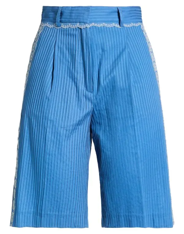 Paul & Joe Bermuda Shorts With Appliqués And Lace Trims