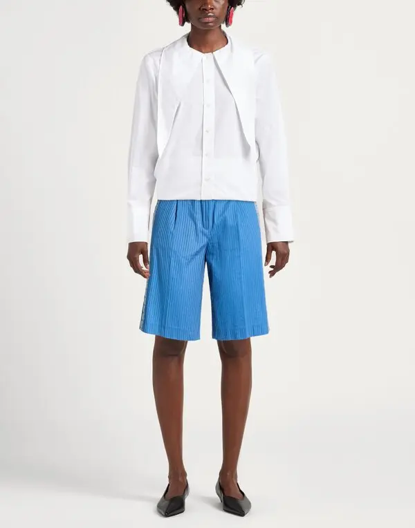 Paul & Joe Bermuda Shorts With Appliqués And Lace Trims
