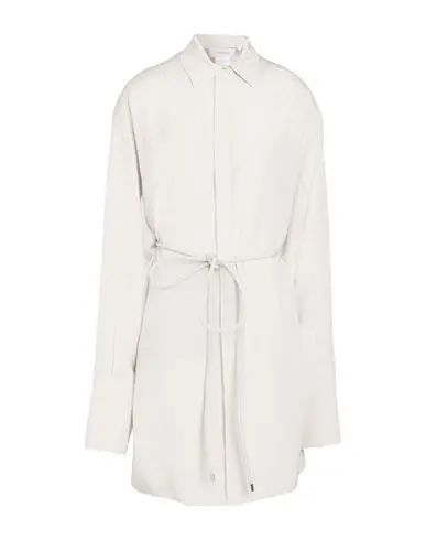 Sportmax Crepe Shirt Midi Dress - Light Grey