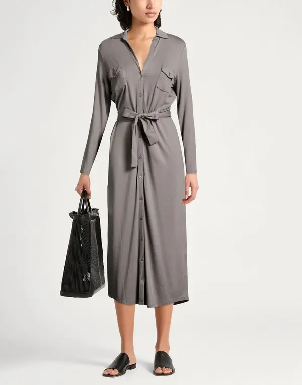 Majestic Filatures Midi Shirt Dress