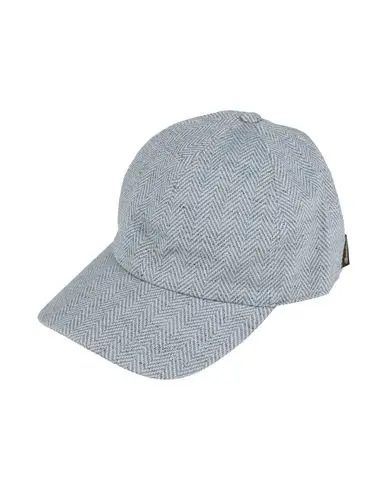 Borsalino Baseball Cap In Cotton, Virgin Wool, Viscose, Linen And Elastane - Blue
