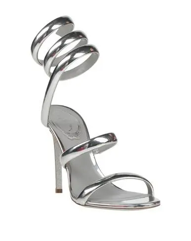 Rene Caovilla Metallic Calfskin Stiletto Sandals