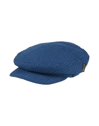 Borsalino Glen Plaid Tweed Flat Cap - Blue