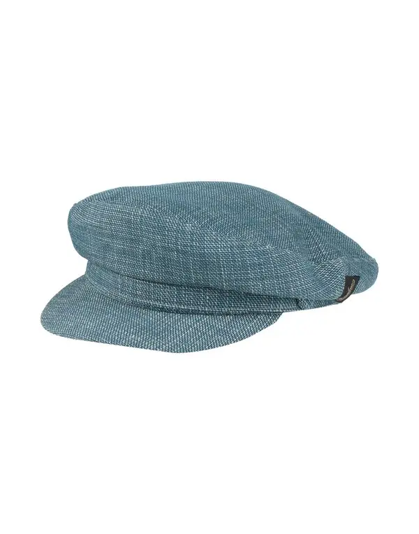 Borsalino Flat Cap In Virgin Wool And Linen