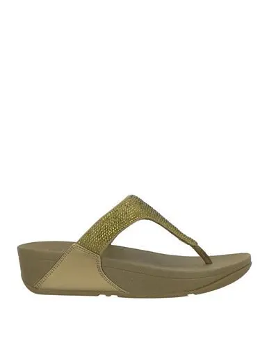 Fitflop Thong Sandal In Textile Fibers And Rubber - Green