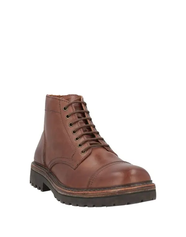 DONDUP Leather Lace-up Ankle Boots - Brown