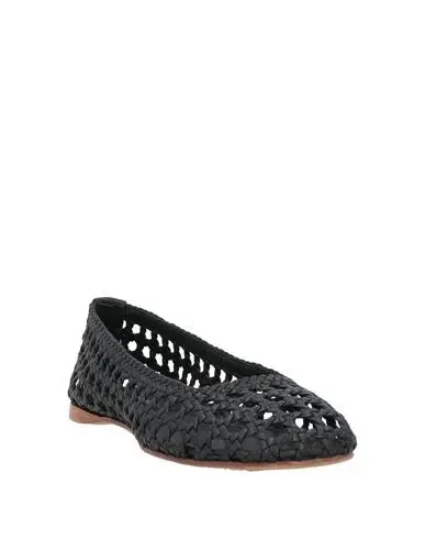 PALOMA BARCELO Leather Ballet Flats - Black