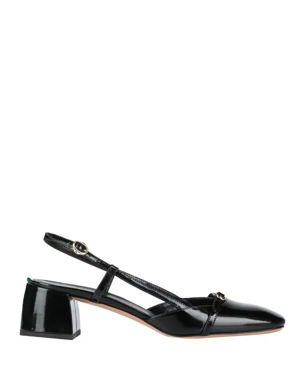 A.BOCCA Leather Slingback Pumps - Black