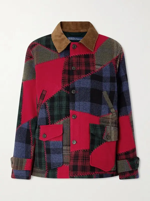 Polo Ralph Lauren Patchwork Wool-blend Coat - Multi