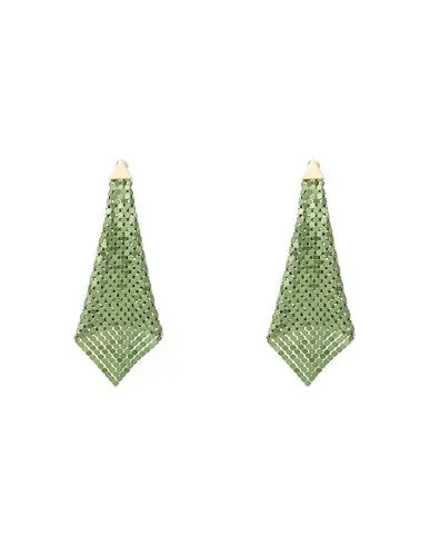 Rabanne Chainmail Earrings - Green