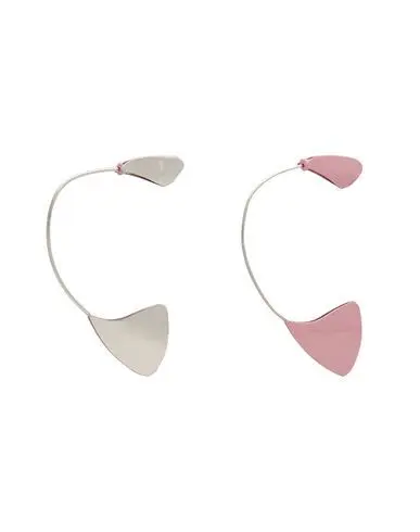 JIL SANDER Metal Stud Earrings - Pink