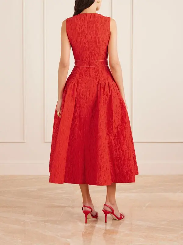 ROKSANDA Aya Cloqué Midi Dress