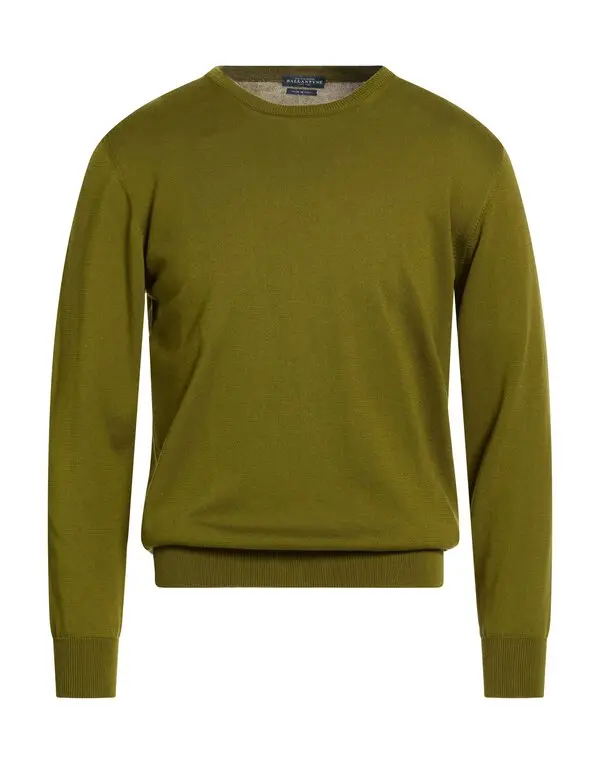 BALLANTYNE Fine-knit Cotton Sweater - Green