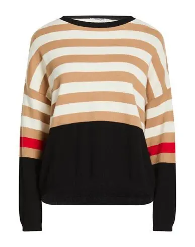 KANGRA Striped Wool And Cashmere Crewneck Sweater