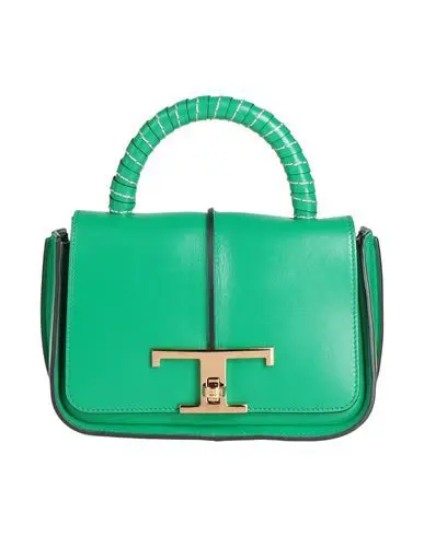 TOD'S Leather Flap Bag - Green