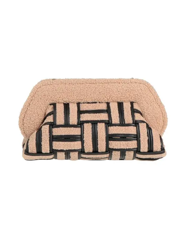 THEMOIRE Bouclé Clutch With Detachable Shoulder Strap