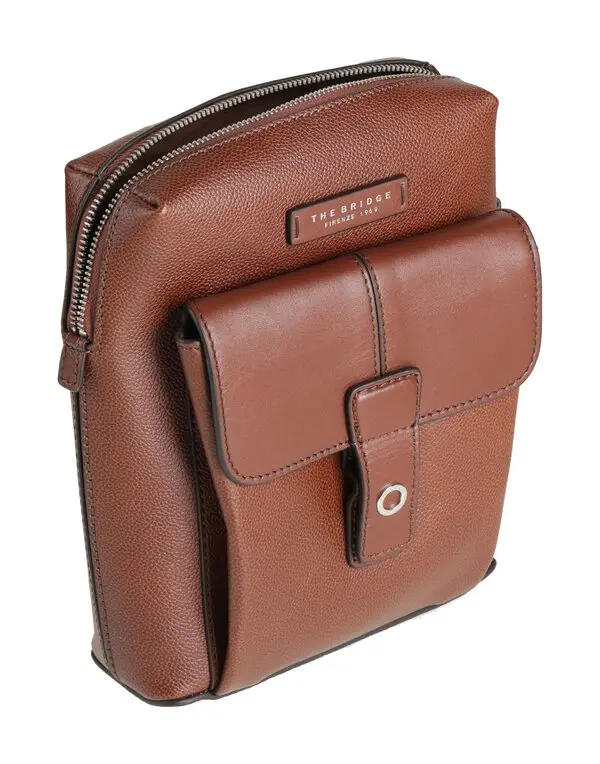 THE BRIDGE Pebbled Leather Crossbody Bag