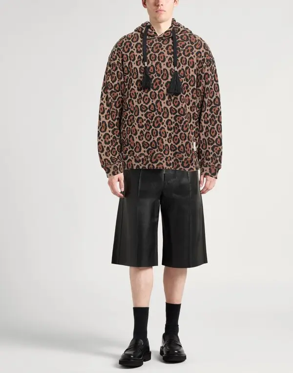 Emporio Armani Intarsia-knit Hooded Sweater