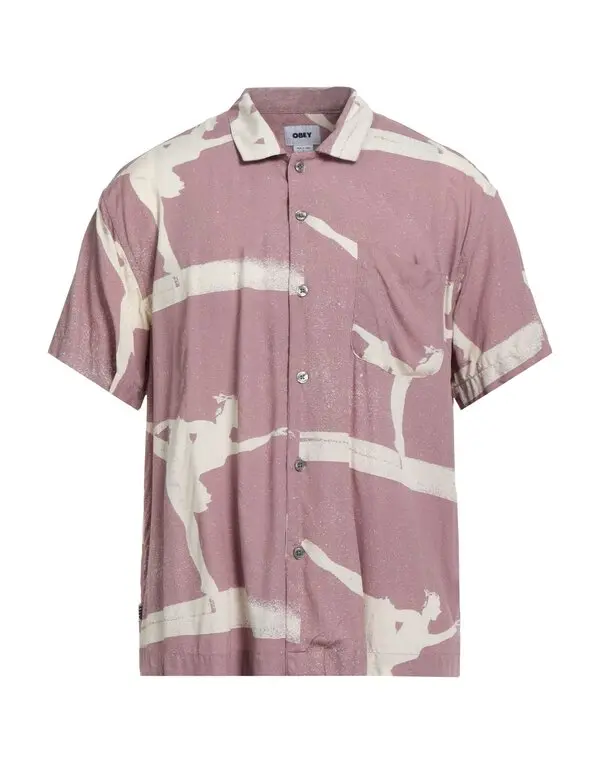 Obey Shirt Size Viscose - Pink
