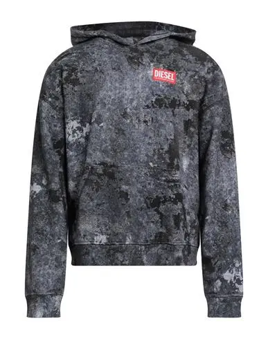 DIESEL® Cotton French Terry Logo Hoodie - Slate Blue