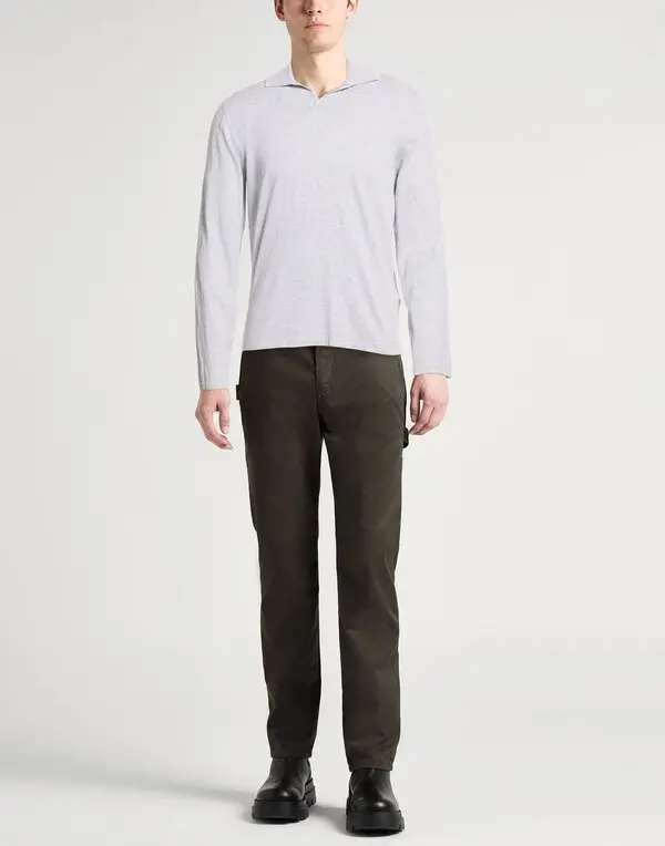 Fedeli Light Cotton Knit Camp Collar Sweater