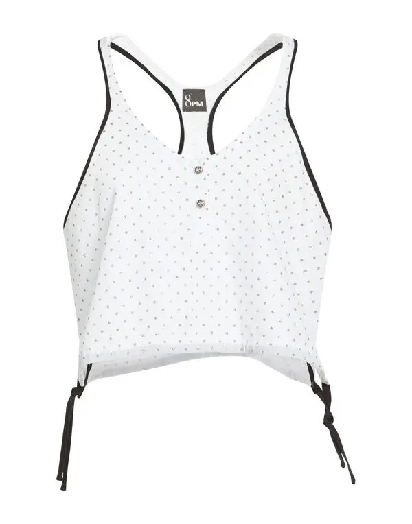8PM Polka-dot Glittered Crop Top