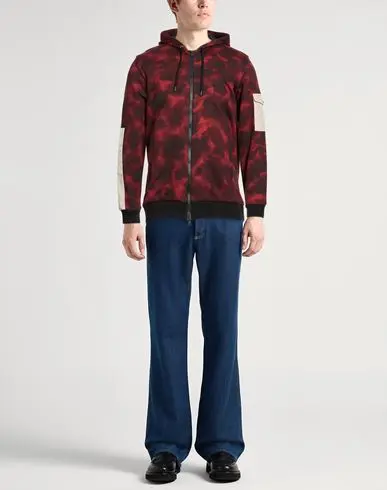 Herno Hooded Tie-dyed Sweatshirt - Red