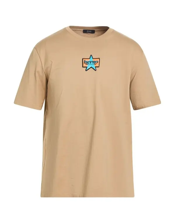 Herno T-shirt Camel Size Cotton - Beige